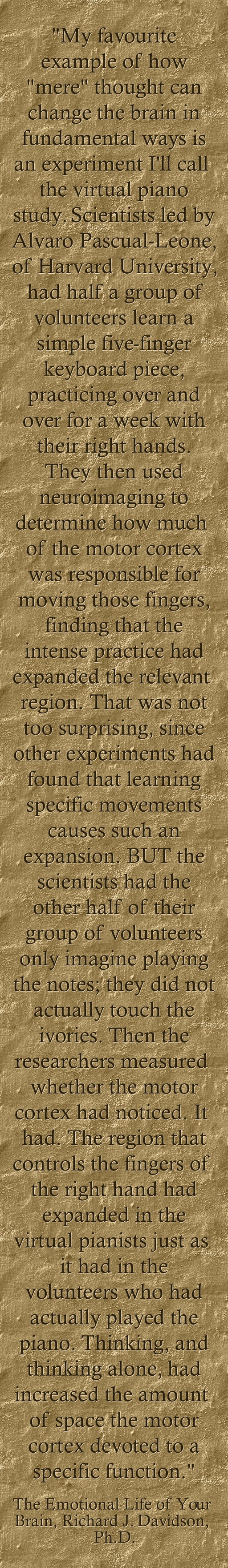 "My favourite example of how "mere" thought can change the - Quozio