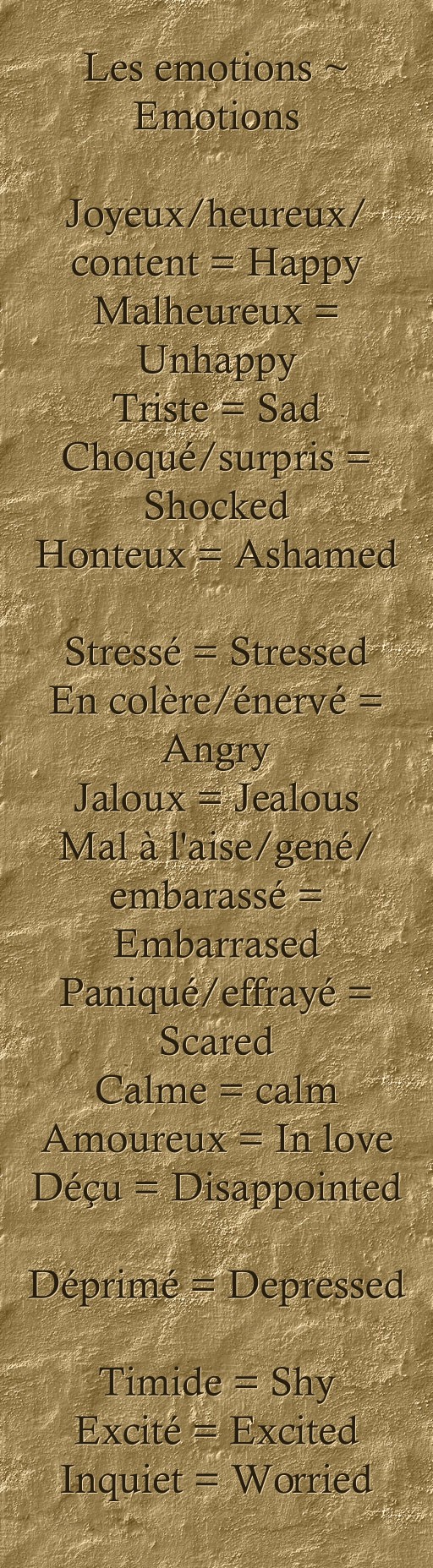 Les emotions ~ Emotions Joyeux/heureux/content = Happy - Quozio