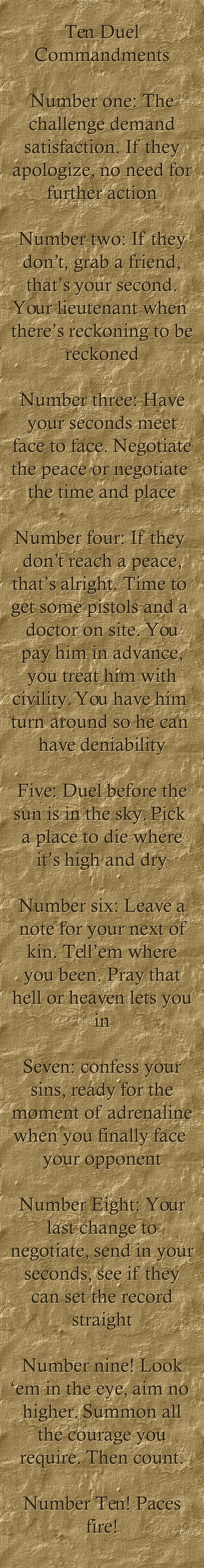 Ten Duel Commandments Number one: The challenge demand - Quozio