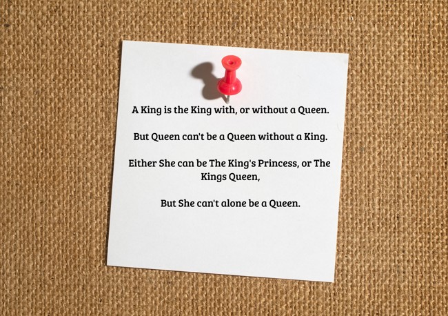A King is the King with, or without a Queen. But Queen - Quozio