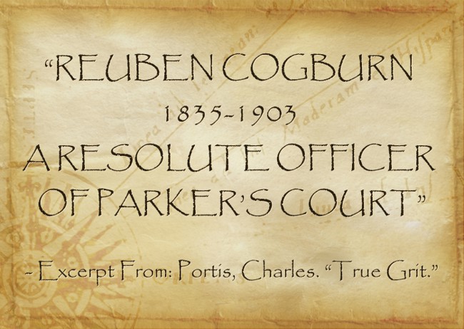 “REUBEN COGBURN 1835-1903 A RESOLUTE OFFICER OF PARKER’S - Quozio