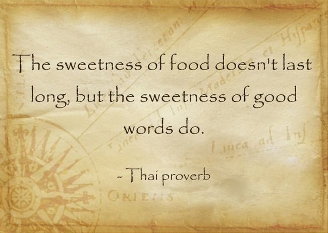 The sweetness of food doesn't last long, but the sweetness - Quozio