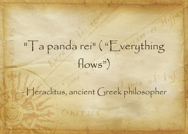 "Ta panda rei" ( “Everything flows”) - Quozio