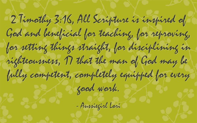 2 Timothy 3:16, All Scripture is inspired of God and - Quozio