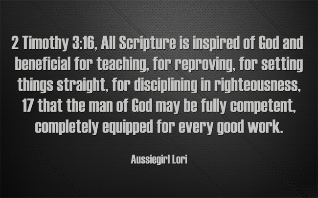 2 Timothy 3:16, All Scripture is inspired of God and - Quozio