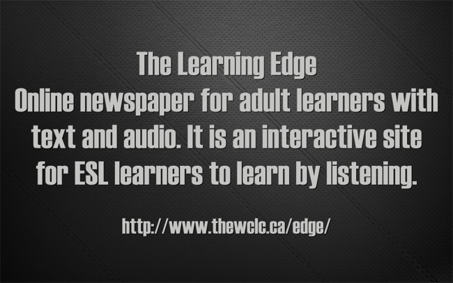 The Learning Edge Online newspaper for adult learners with - Quozio