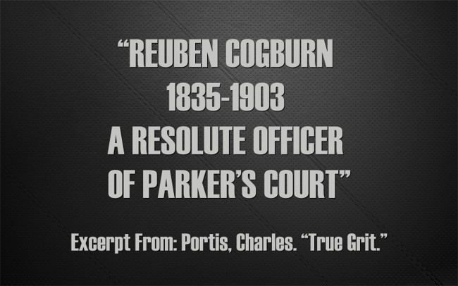 “REUBEN COGBURN 1835-1903 A RESOLUTE OFFICER OF PARKER’S - Quozio