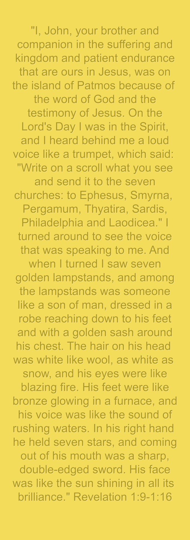 I John Your Brother And Companion In The Suffering And Quozio