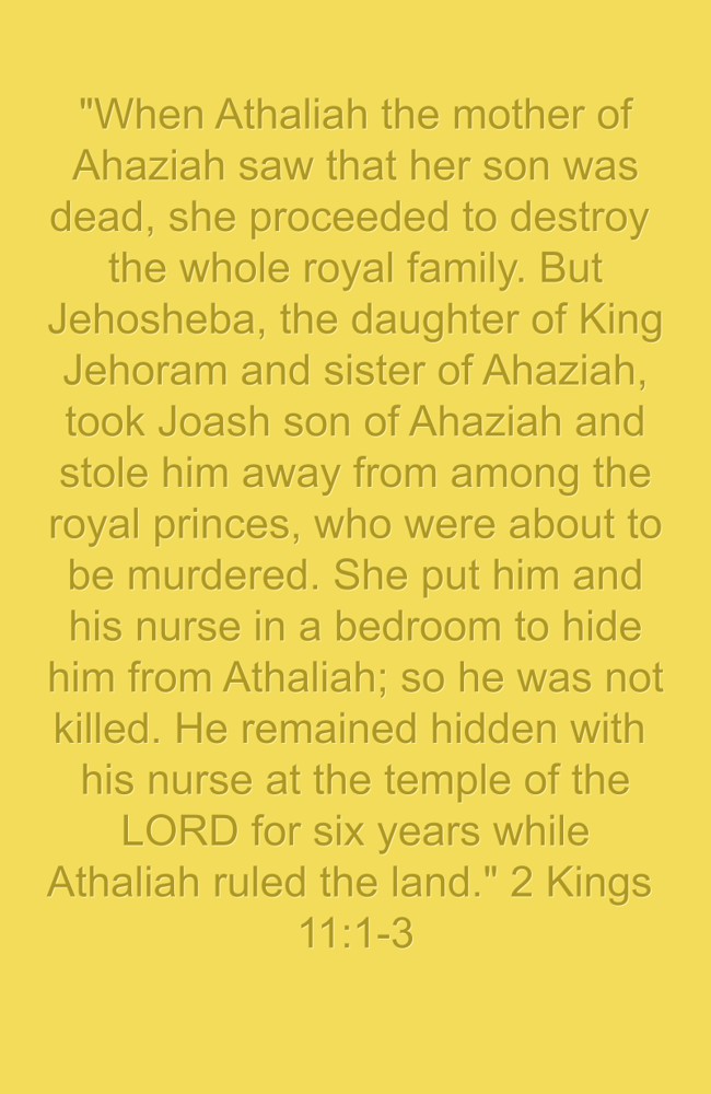 "When Athaliah the mother of Ahaziah saw that her son was - Quozio