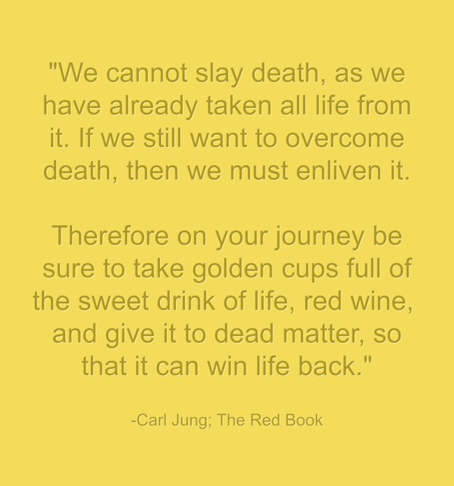 "We cannot slay death, as we have already taken all life - Quozio