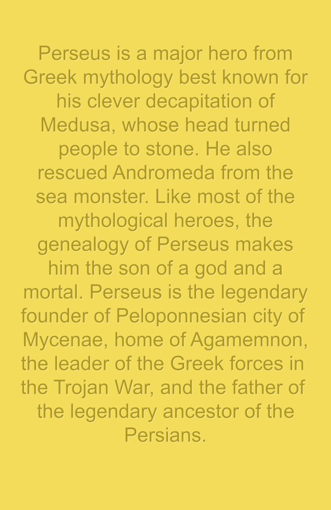 Perseus is a major hero from Greek mythology best known for - Quozio