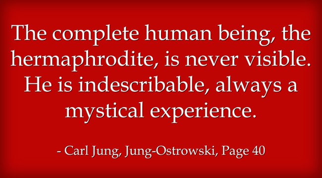 The complete human being, the hermaphrodite, is never - Quozio