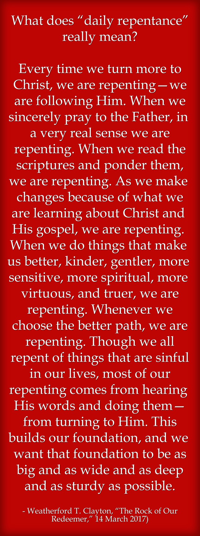 What does “daily repentance” really mean? Every time we - Quozio