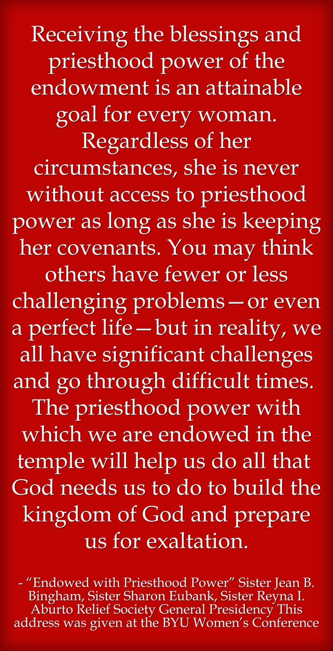 Receiving the blessings and priesthood power of the - Quozio