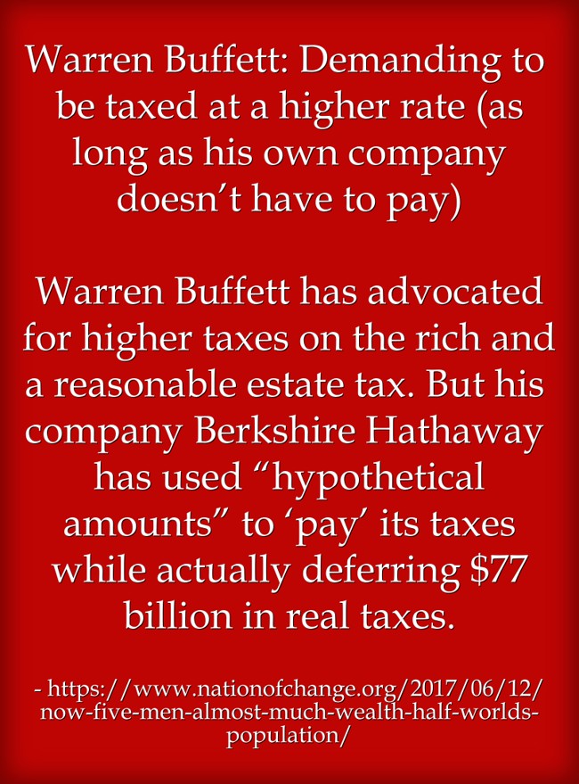 Warren Buffett: Demanding to be taxed at a higher rate (as - Quozio