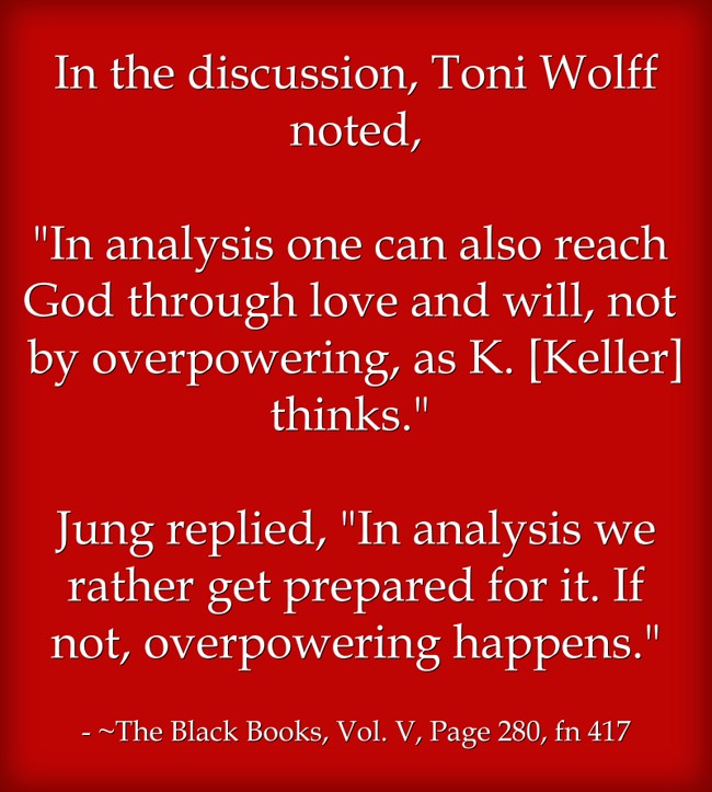 In the discussion, Toni Wolff noted, "In analysis one can - Quozio