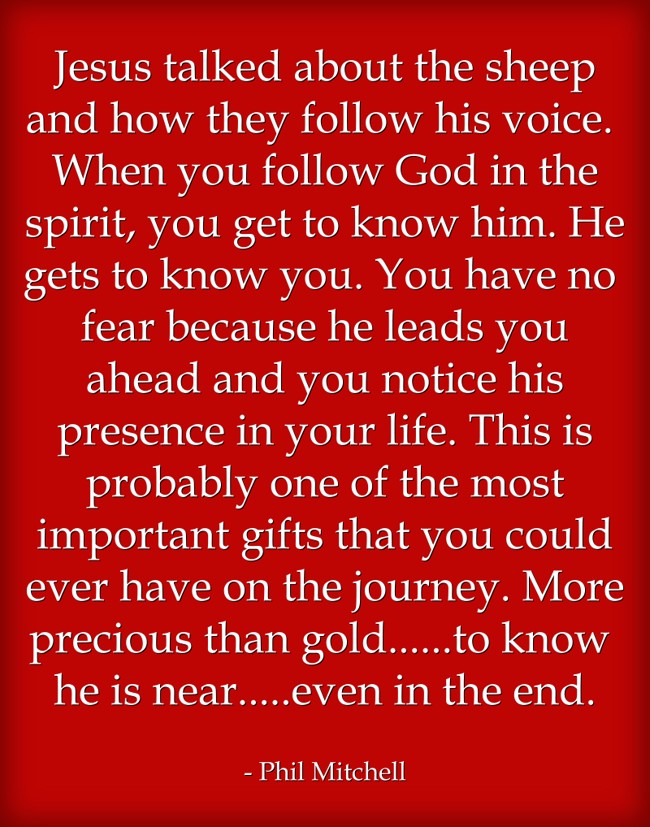 Jesus talked about the sheep and how they follow his voice. - Quozio