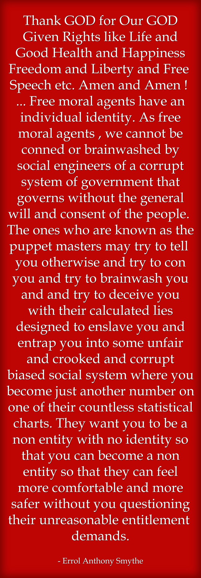 Thank GOD for Our GOD Given Rights like Life and Good - Quozio
