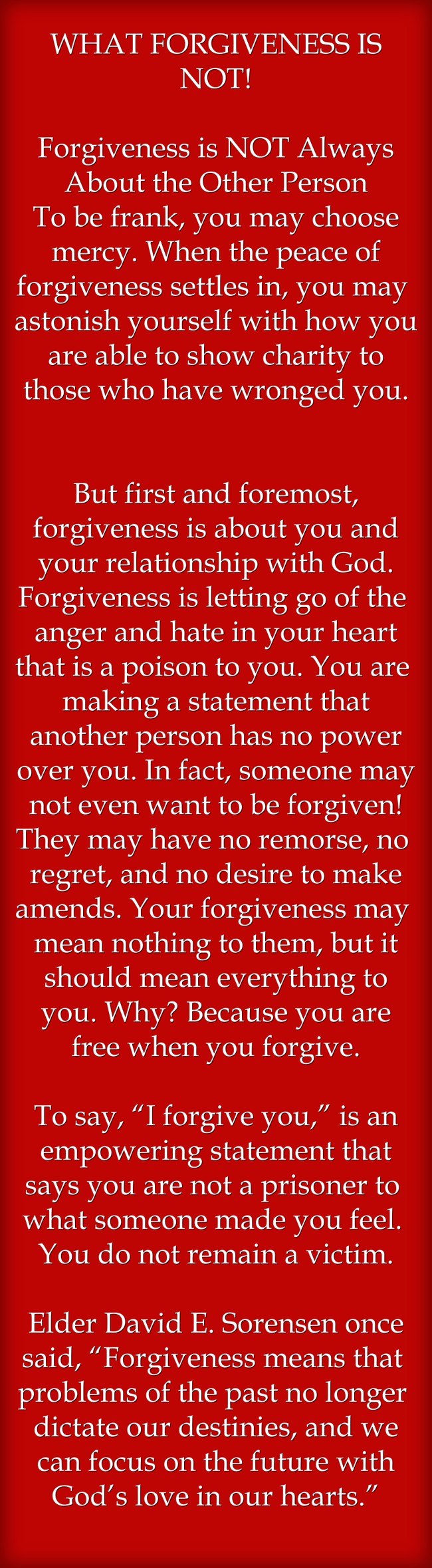 WHAT FORGIVENESS IS NOT! Forgiveness is NOT Always About - Quozio