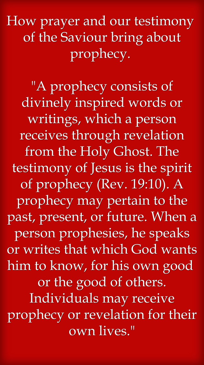 How prayer and our testimony of the Saviour bring about - Quozio