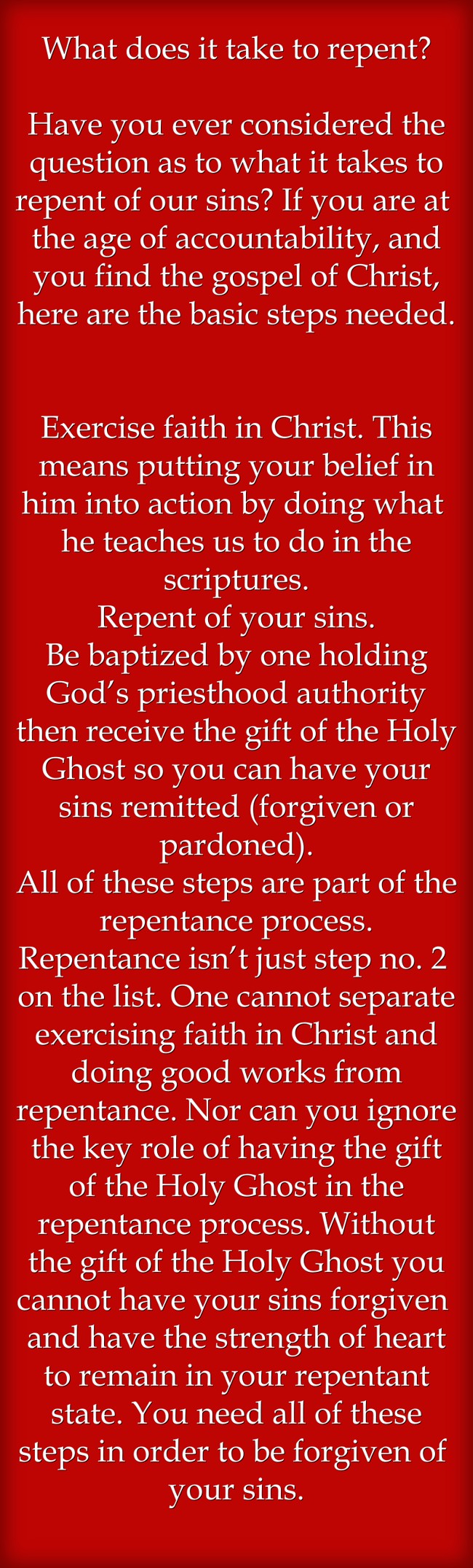 What does it take to repent? Have you ever considered the - Quozio