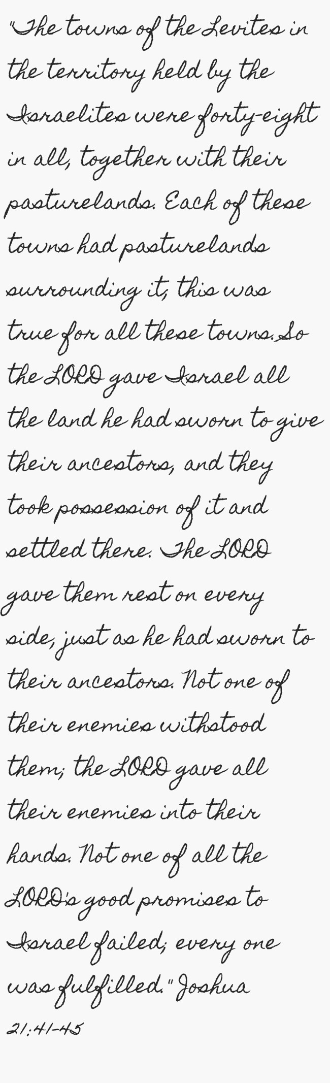 "The towns of the Levites in the territory held by the - Quozio
