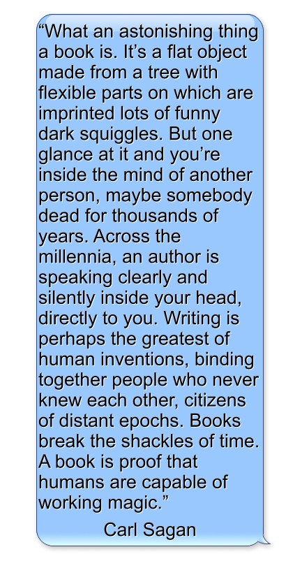 “What an astonishing thing a book is. It’s a flat object - Quozio