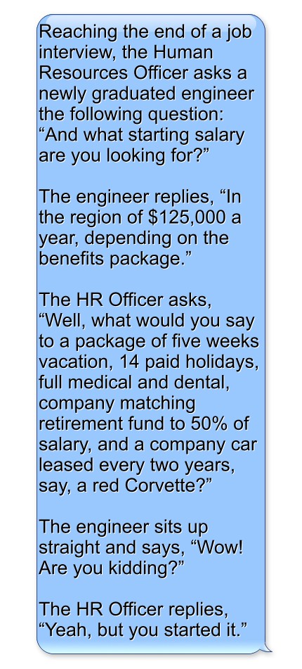 Reaching the end of a job interview, the Human Resources - Quozio