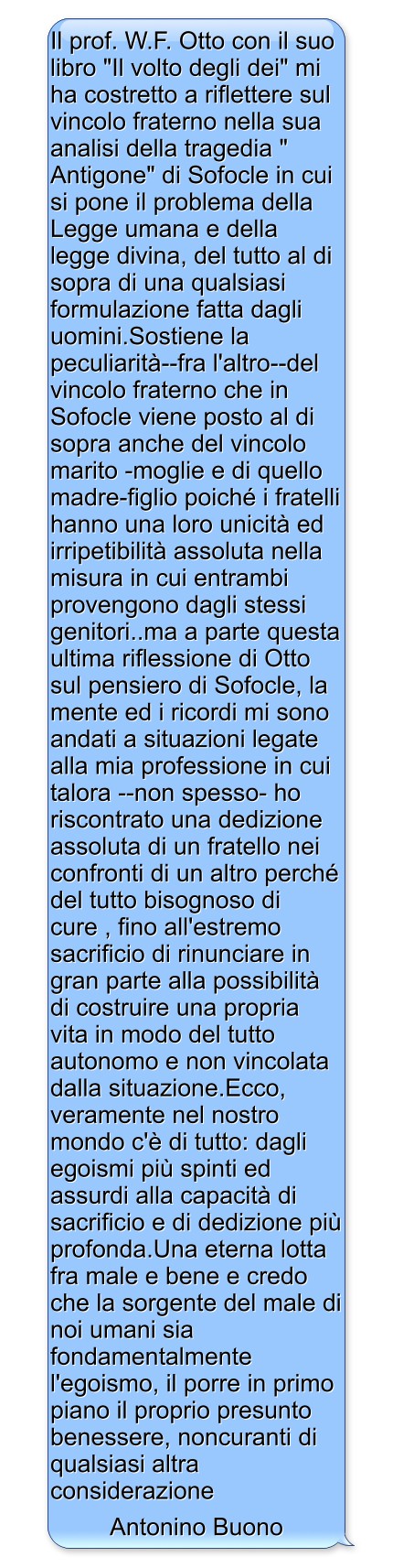 Il prof. W.F. Otto con il suo libro "Il volto degli dei" mi - Quozio