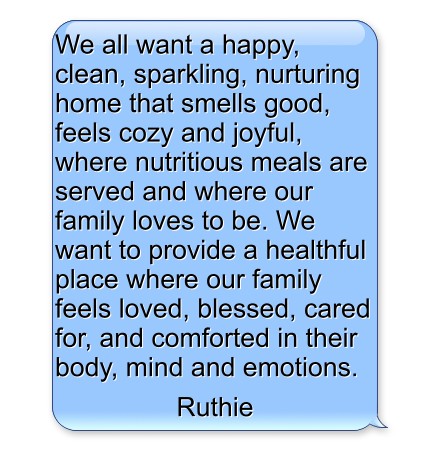 We all want a happy, clean, sparkling, nurturing home that - Quozio