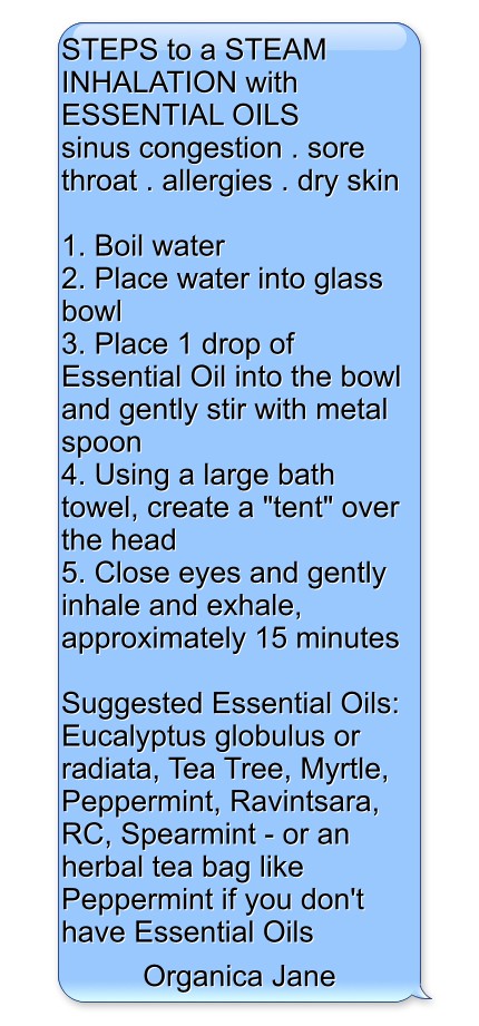 STEPS to a STEAM INHALATION with ESSENTIAL OILS sinus - Quozio