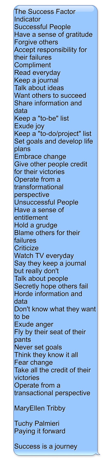 The Success Factor Indicator Successful People Have a sense - Quozio