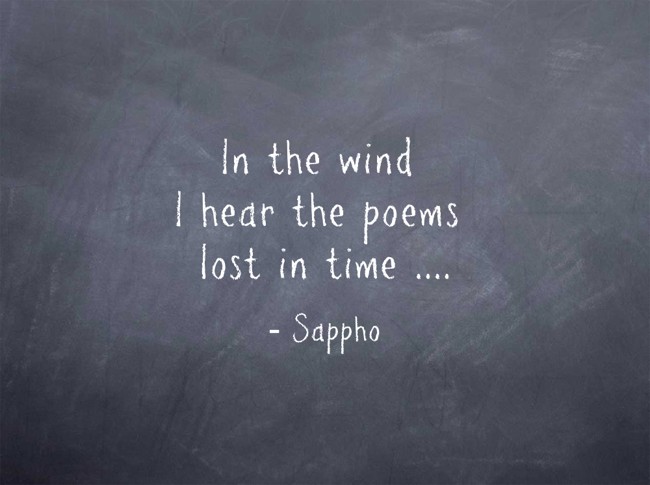 In the wind I hear the poems lost in time .... - Quozio