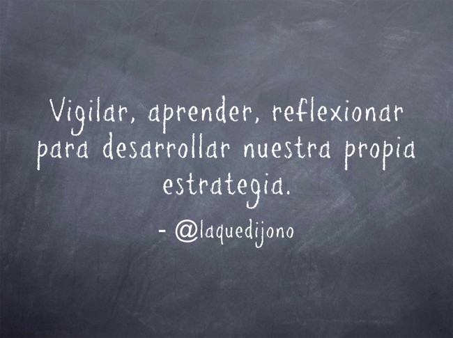 Vigilar, aprender, reflexionar para desarrollar nuestra - Quozio