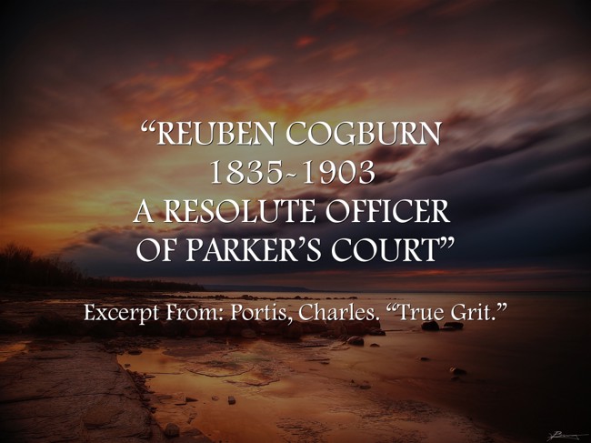 “REUBEN COGBURN 1835-1903 A RESOLUTE OFFICER OF PARKER’S - Quozio