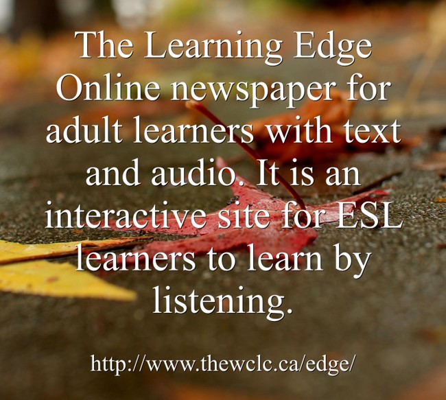 The Learning Edge Online newspaper for adult learners with - Quozio