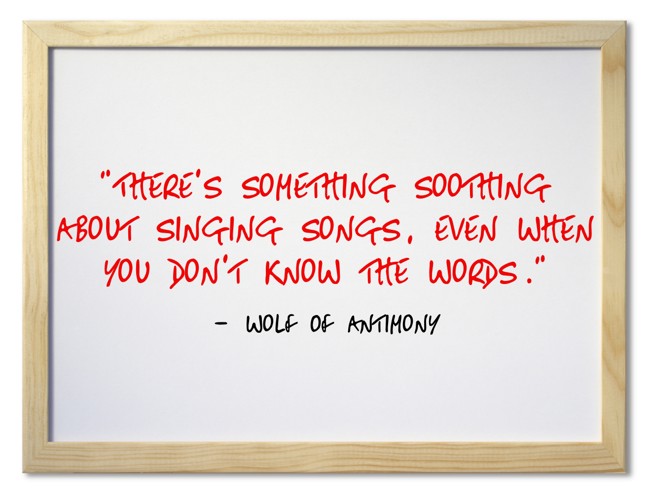 "There’s something soothing about singing songs, even when - Quozio