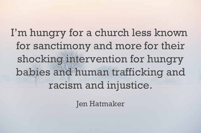 I’m hungry for a church less known for sanctimony and more - Quozio