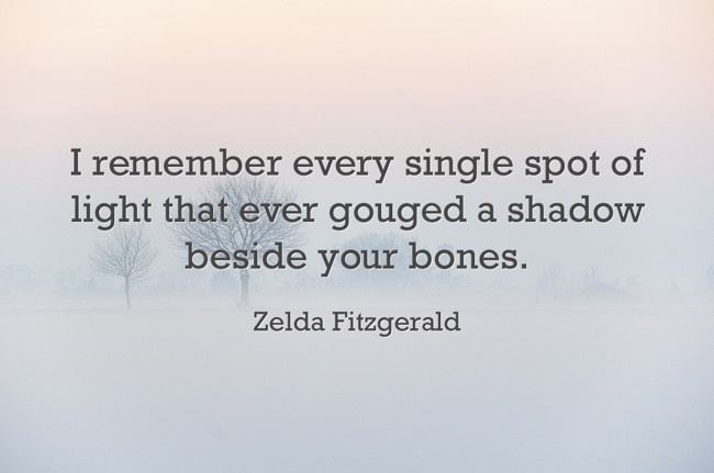 I remember every single spot of light that ever gouged a - Quozio