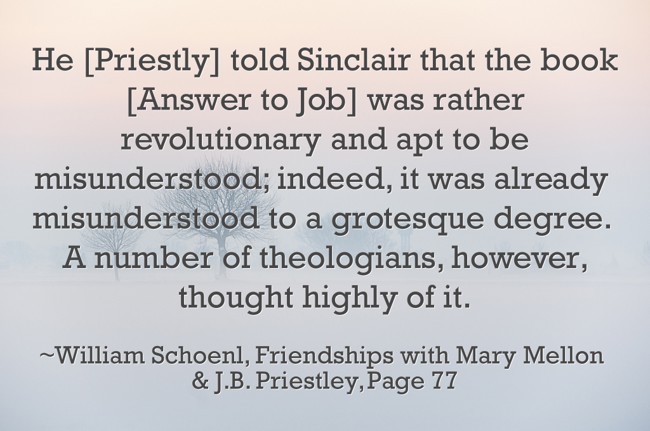 He [Priestly] told Sinclair that the book [Answer to Job] - Quozio