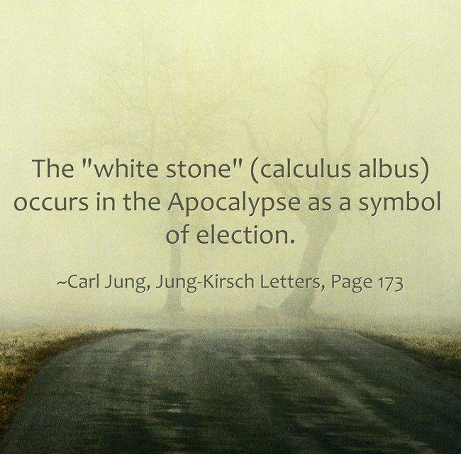 The "white stone" (calculus albus) occurs in the Apocalypse - Quozio
