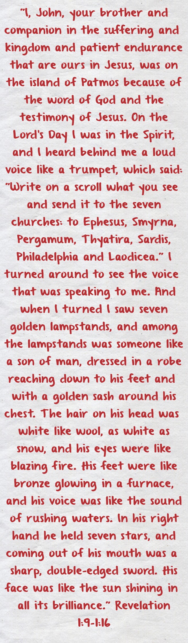 I John Your Brother And Companion In The Suffering And Quozio