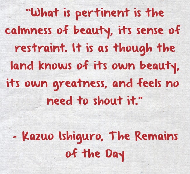“What is pertinent is the calmness of beauty, its sense of - Quozio