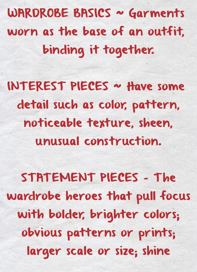 WARDROBE BASICS ~ Garments worn as the base of an outfit, - Quozio