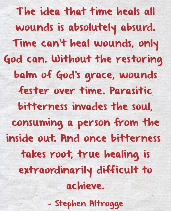 Wounds Of The Past Will Eventually Heal