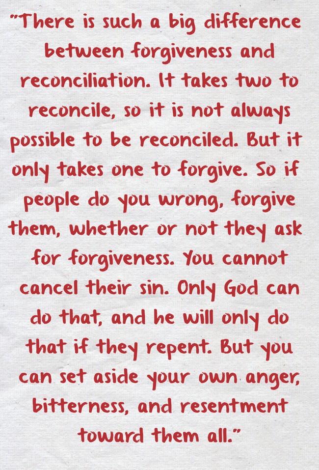 "There is such a big difference between forgiveness and - Quozio