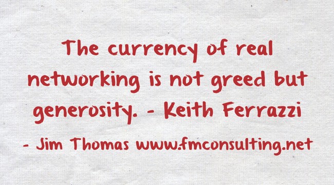 The currency of real networking is not greed but - Quozio