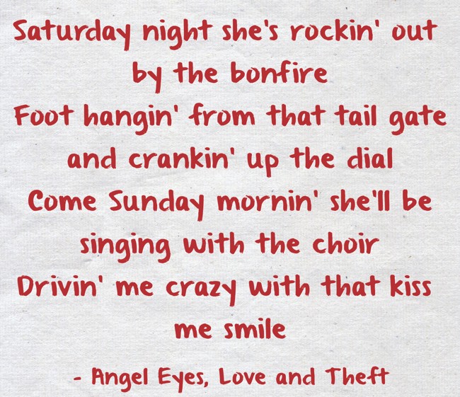 Saturday night she's rockin' out by the bonfire Foot - Quozio