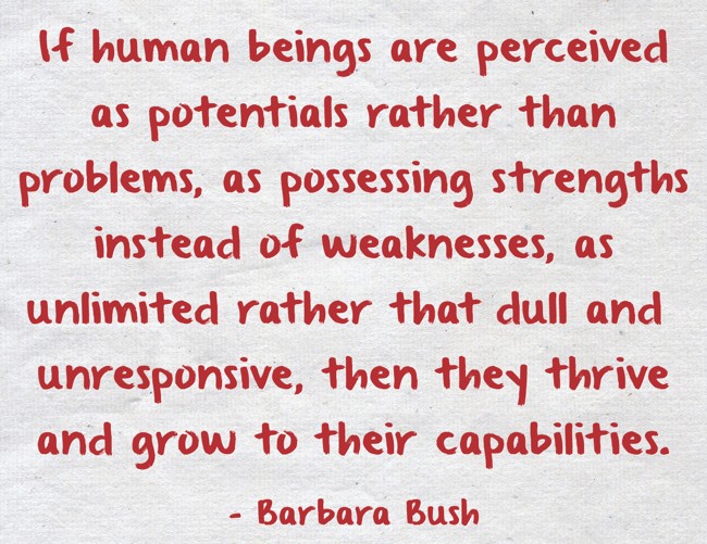 If human beings are perceived as potentials rather than - Quozio