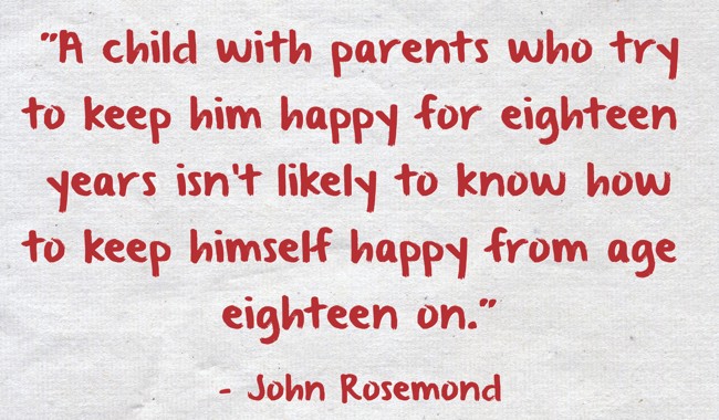 "A child with parents who try to keep him happy for - Quozio
